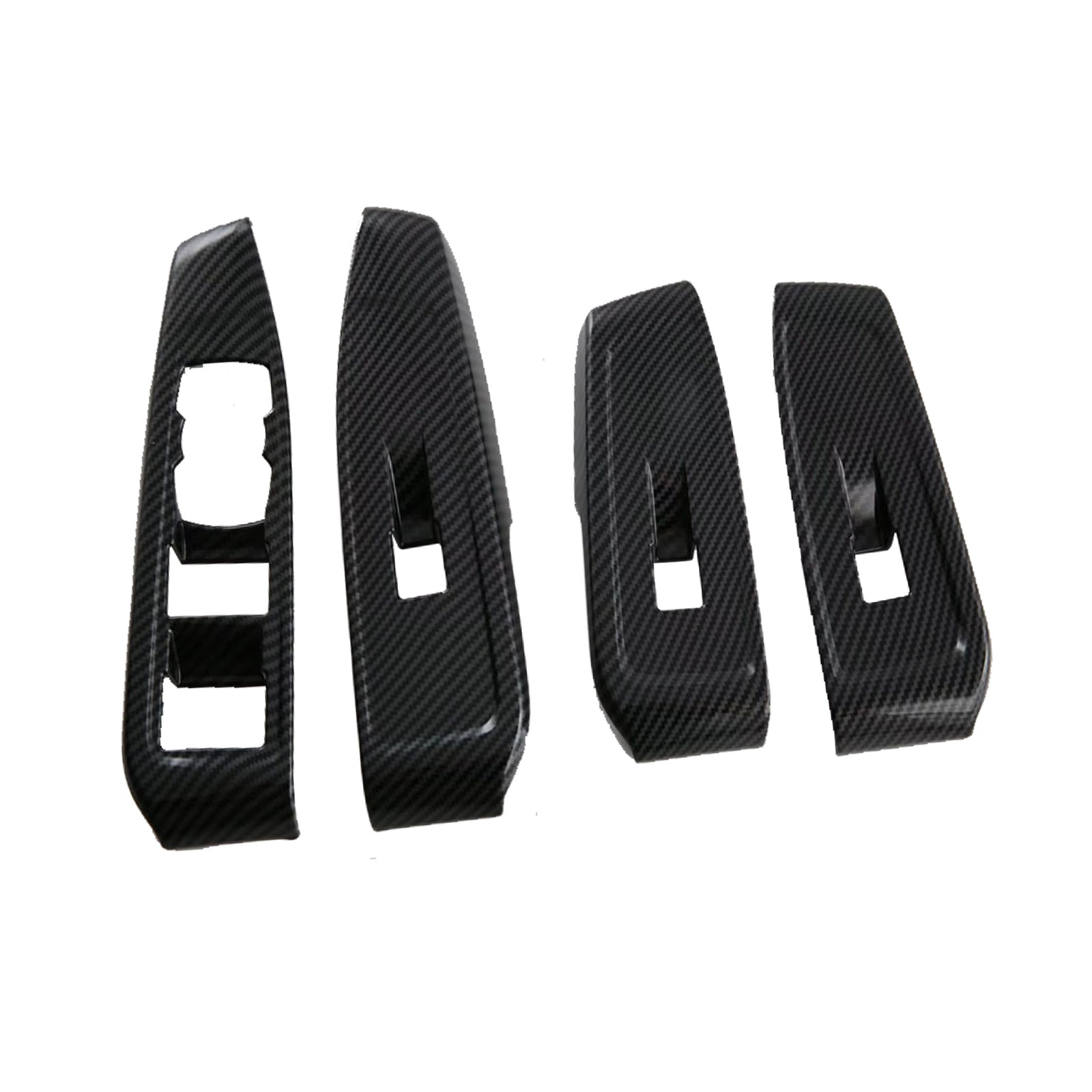 4x Carbon Fiber Window Control Panel Switch Cover Suitable For Ford ...