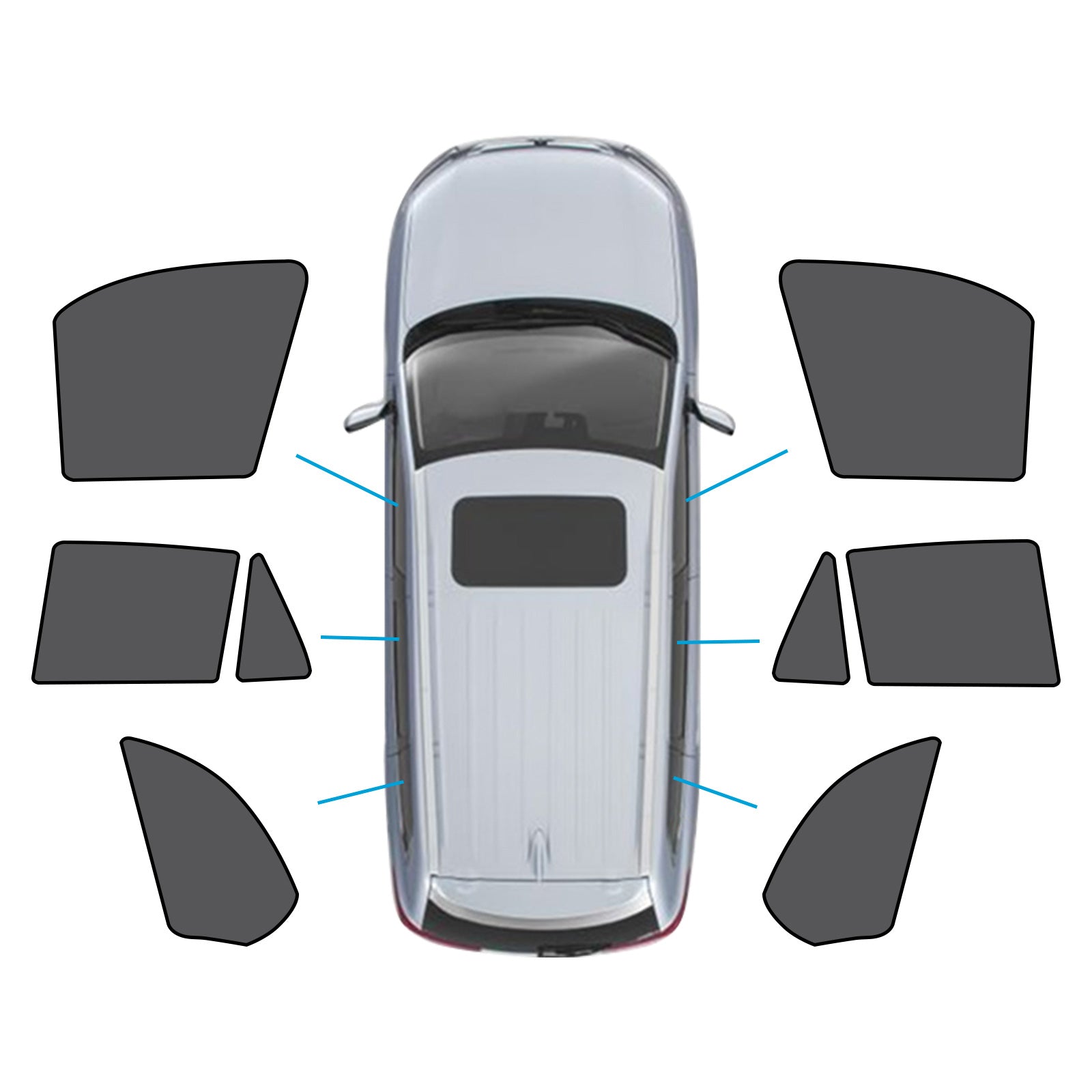 Car Window Sun Shade Magnetic Mesh Suitable For BMW X5 E70 SUV 2006 ...
