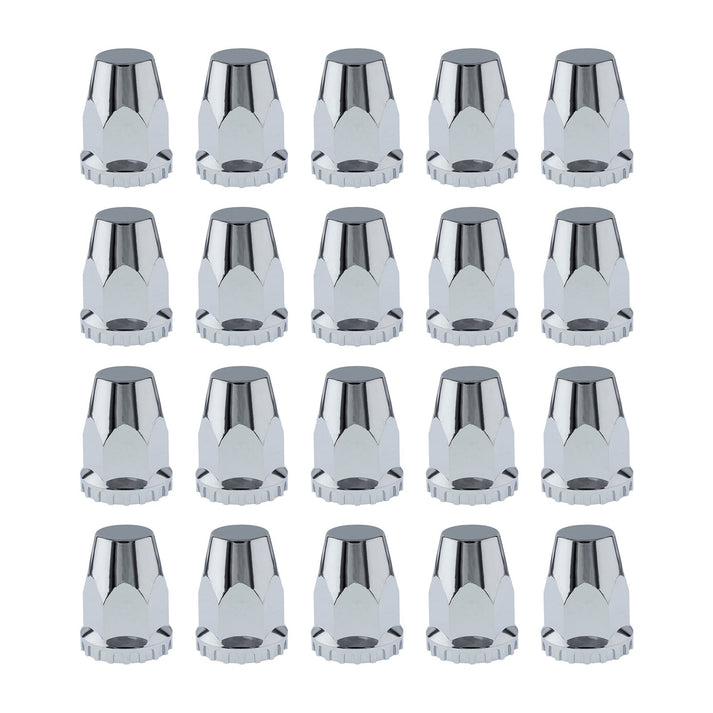 20x Nut Cover Screw Cap Chrome 33mm Suitable For Kenworth / Freightlin ...