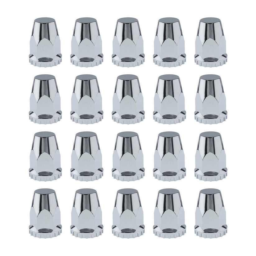20x Nut Cover Screw Cap Chrome 33mm Suitable For Kenworth / Freightlin ...