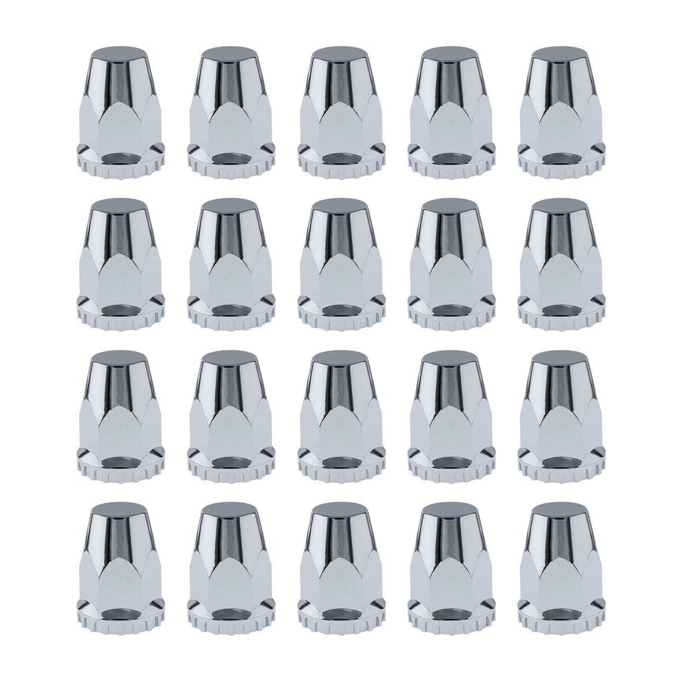 20x Nut Cover Screw Cap Chrome 33mm Suitable For Kenworth / Freightlin ...